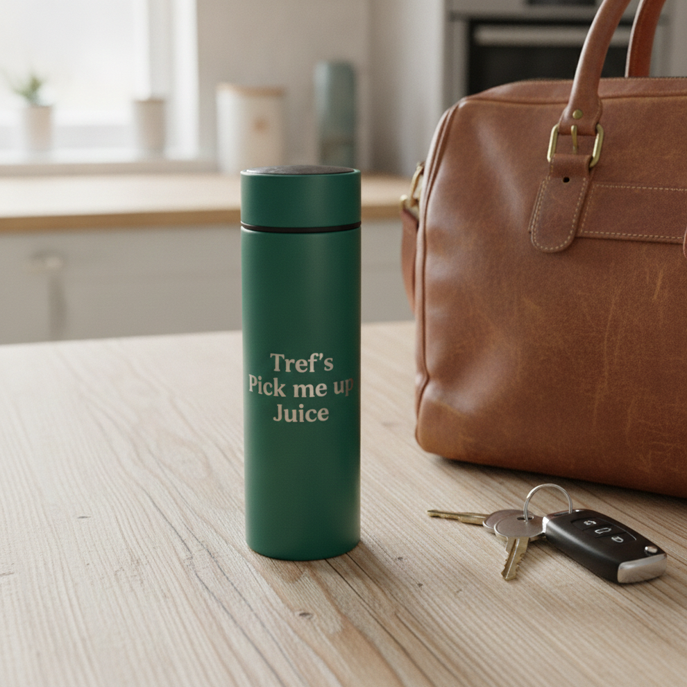 Personalised- Thermos Bottle – LED Temperature Display, Vacuum Flask ...