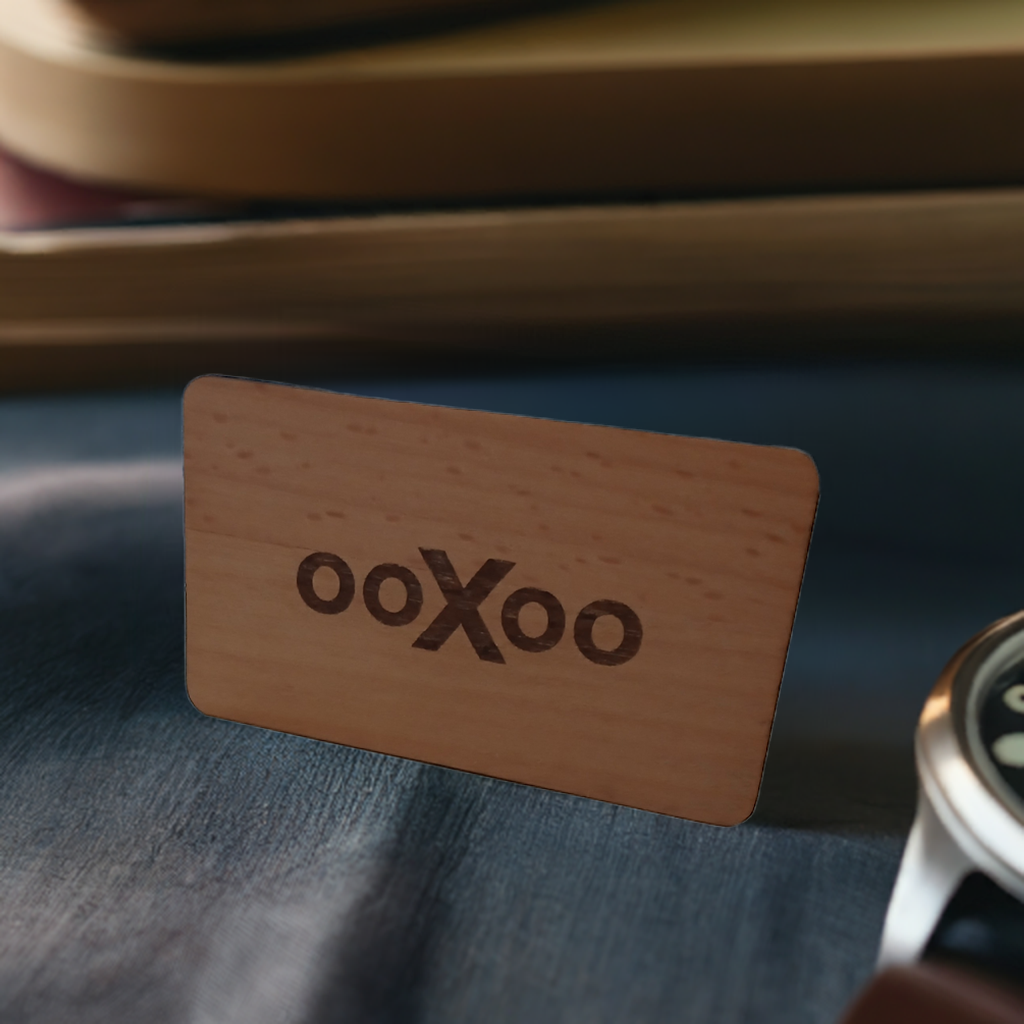 Steamed Beech Business Card for Customisation. Treated Wood, Credit Ca ...